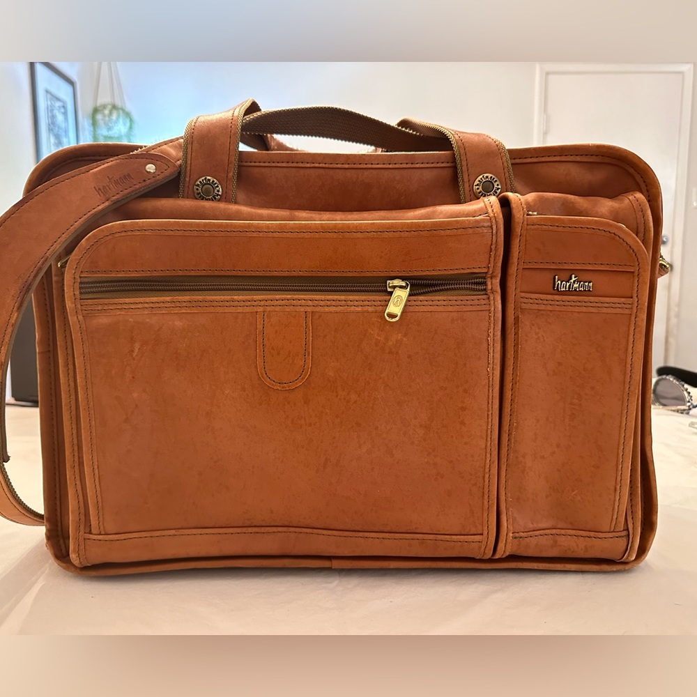 Hartman Leather Larger Expandable Briefcase - Gem